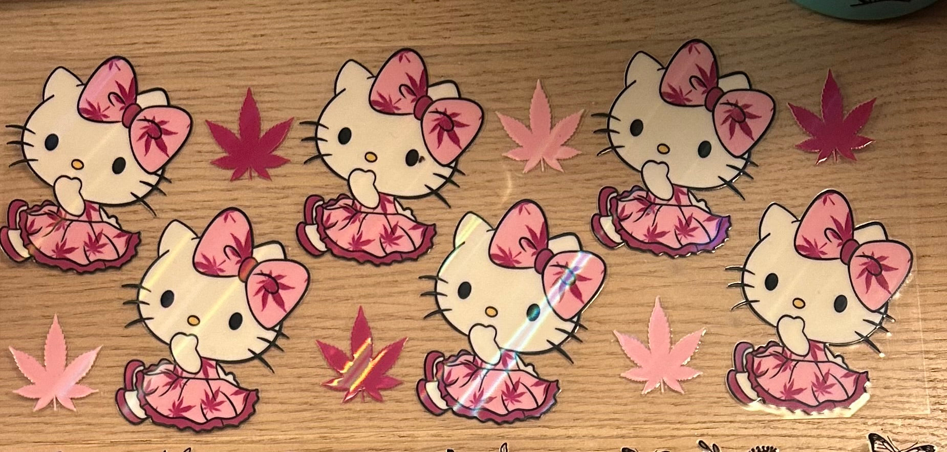 Hello kitty 420 style Decal – Cups Of Sparkle